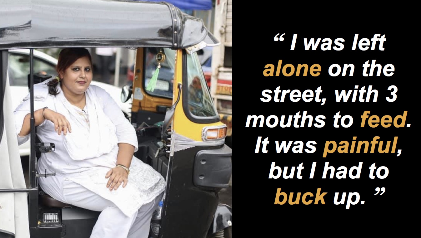 Abandoned By Husband This Single Mom Turned Auto Driver To Feed Her