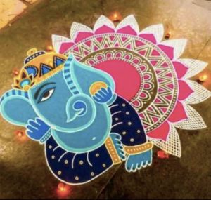25 Beautiful Ganpati Rangoli Design Ideas For Diwali 2023