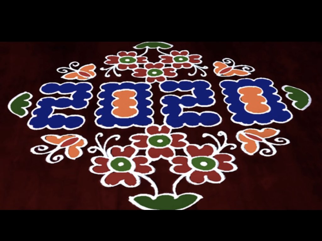 20 Creative New Year Rangoli Designs Ideas for 2024