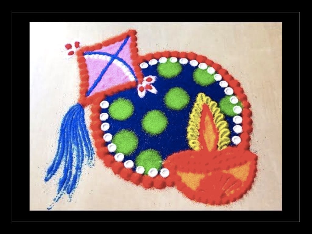Makar Sankranti Patang Rangoli Ideas | Kite Rangolis (2025)