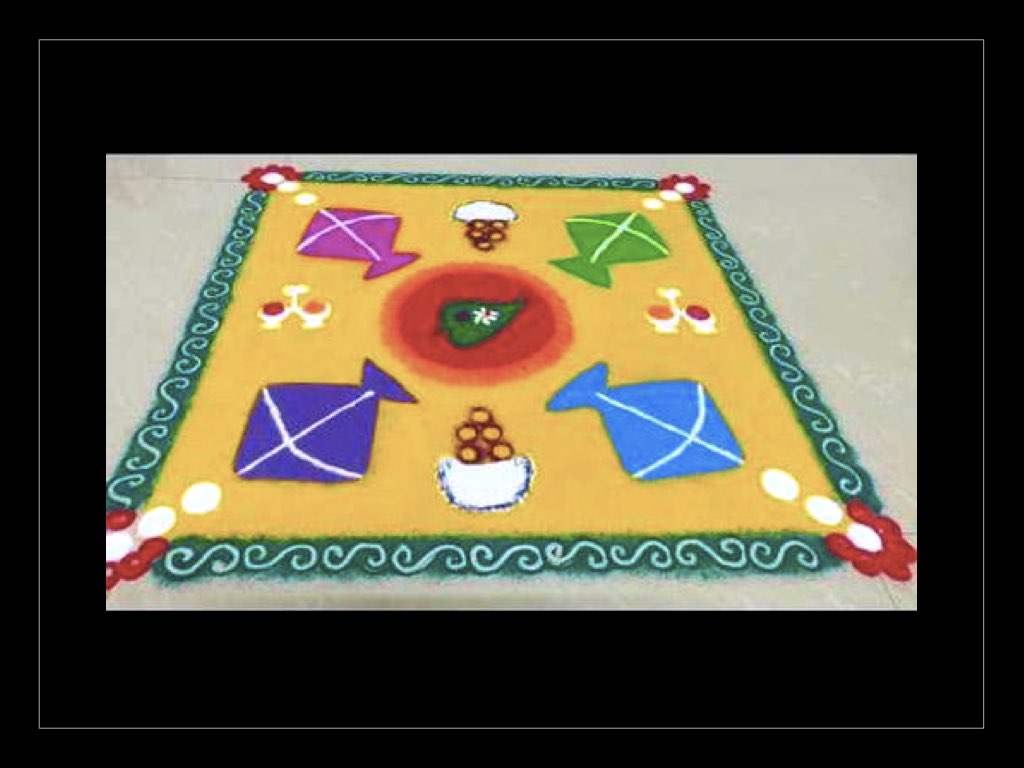 Makar Sankranti Patang Rangoli Ideas | Kite Rangolis (2025)