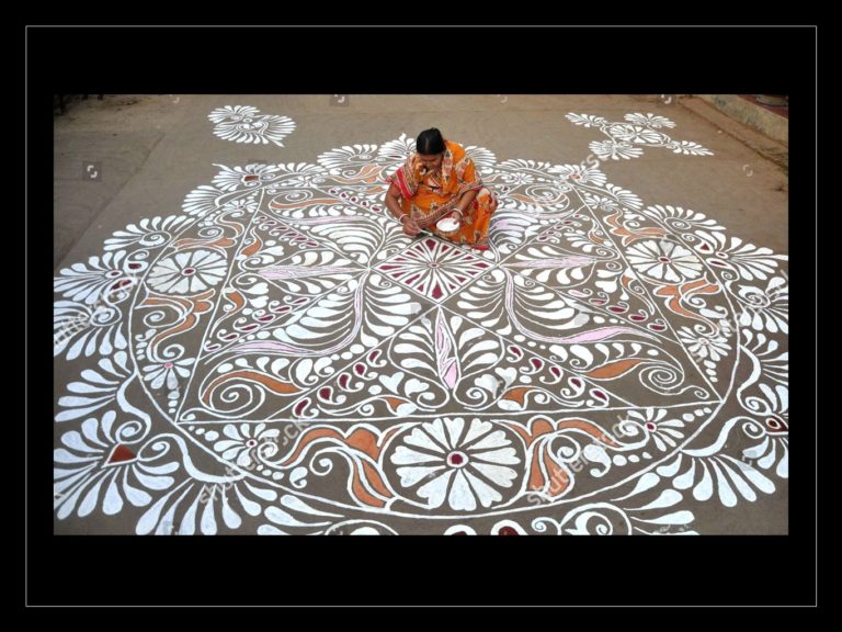 15 Kolam Rangoli Designs Ideas For Makar Sankranti 2024