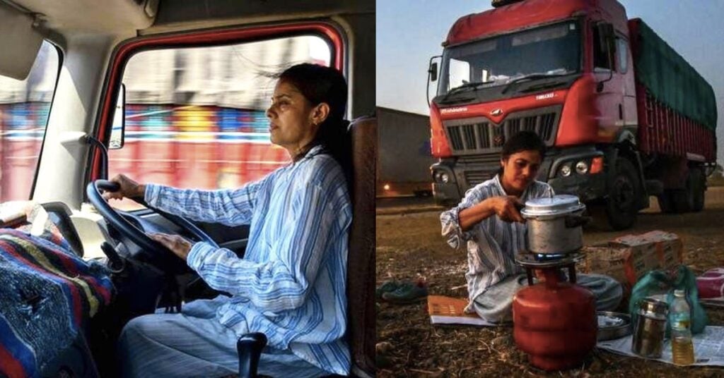 How A Lawyer & Single Mother Of 2, Became India’s First Woman Truck Driver