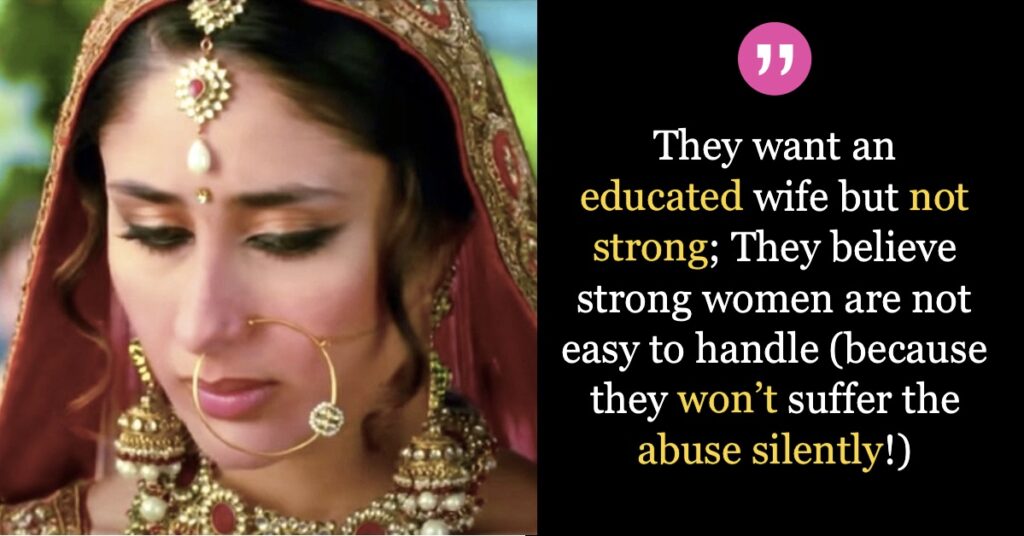 Dear Society Here’s Why Today's Women Are Scared Of Marriage & It's All ...