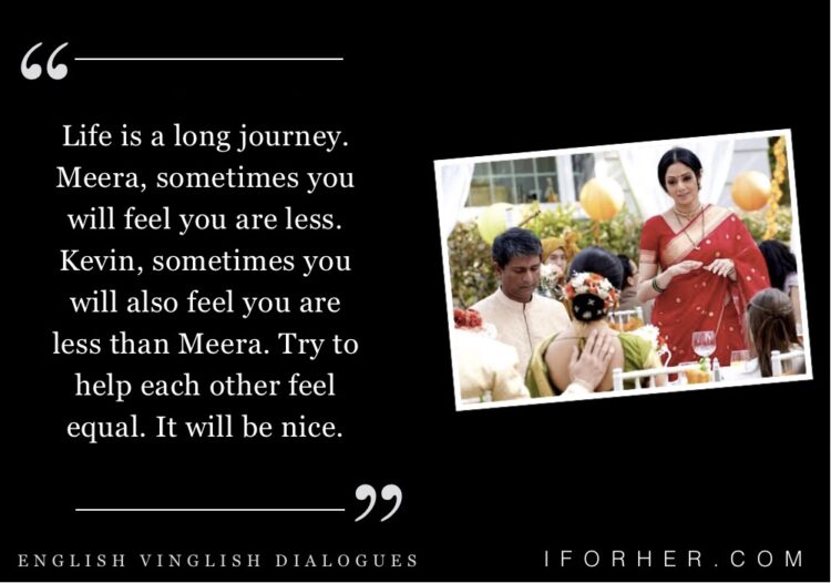 Best English Vinglish Movie Dialogues & Quotes - IForHer