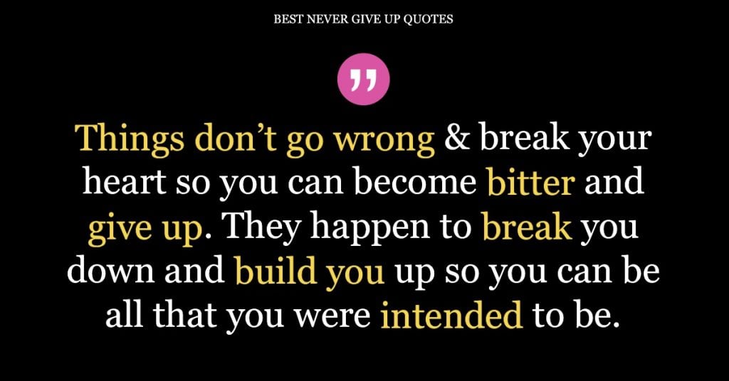 25 Best Never Give Up Quotes To Inspire You To Never Quit