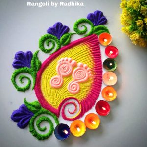40 Beautiful Lakshmi Rangoli Design Ideas For Diwali Puja (2023)