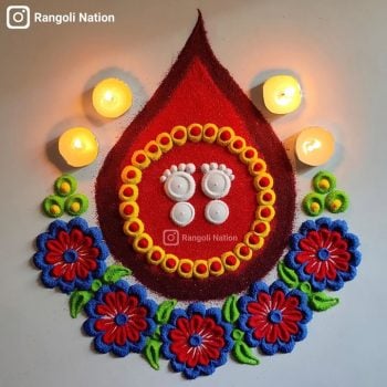 40 Beautiful Lakshmi Rangoli Design Ideas For Diwali Puja (2023)