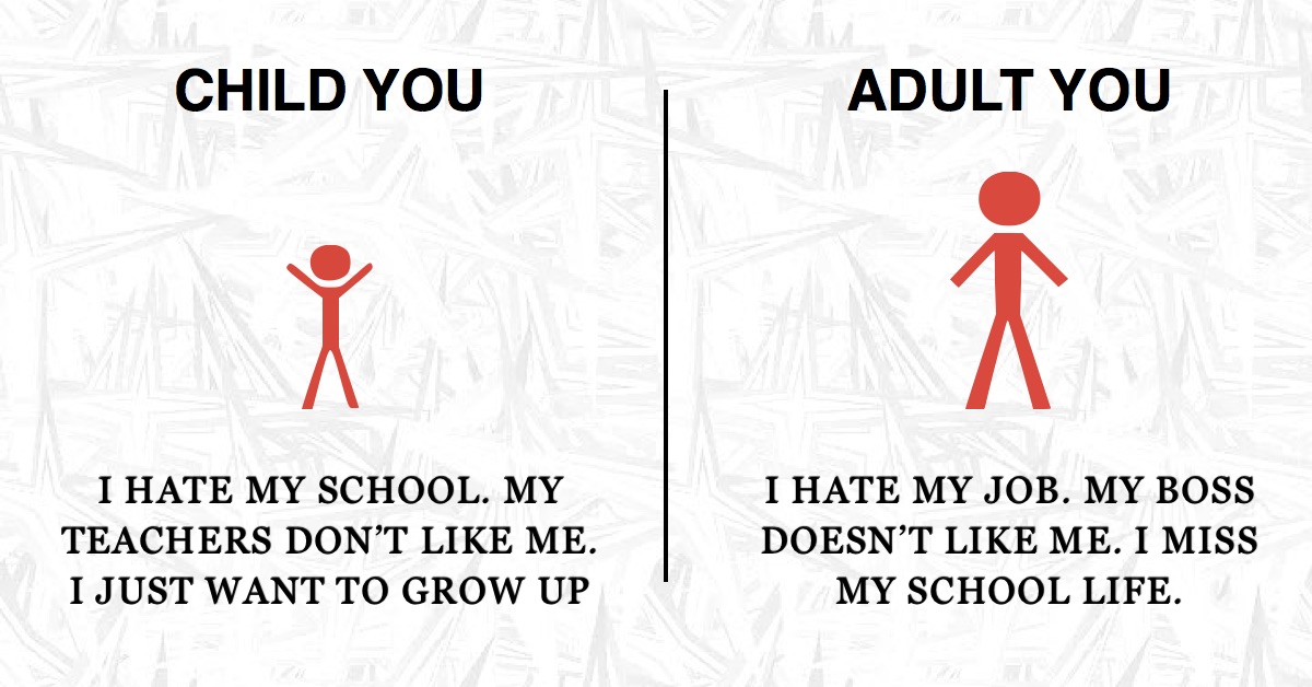 10 Images That Show How Life-As-A-Kid Is Different From Life-As-An-Adult