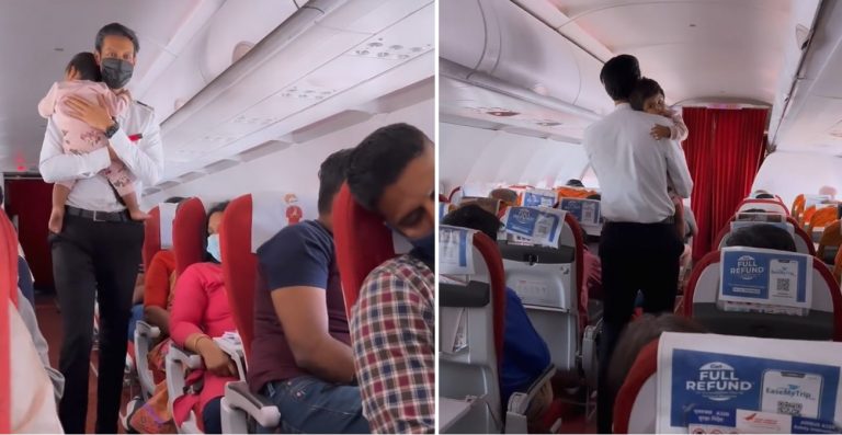 Air India Flight Attendant Consoling Crying Baby Wins Internet; Video ...