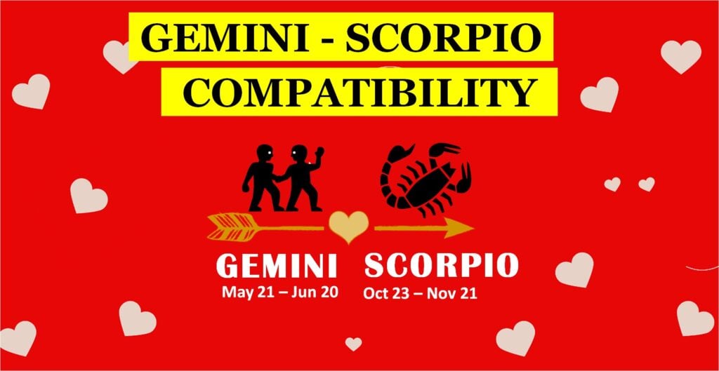 Gemini & Scorpio Compatibility: Love, Marriage, Friendship & Relationship