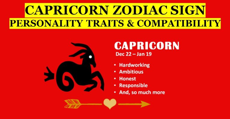 Capricorn Zodiac Signs: Dates, Personality Traits, Love & Compatibility