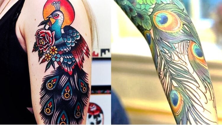 30 Peacock Feather Tattoo Ideas (2024) - IForHer