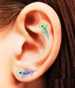 30 Peacock Feather Tattoo Ideas (2024) - IForHer
