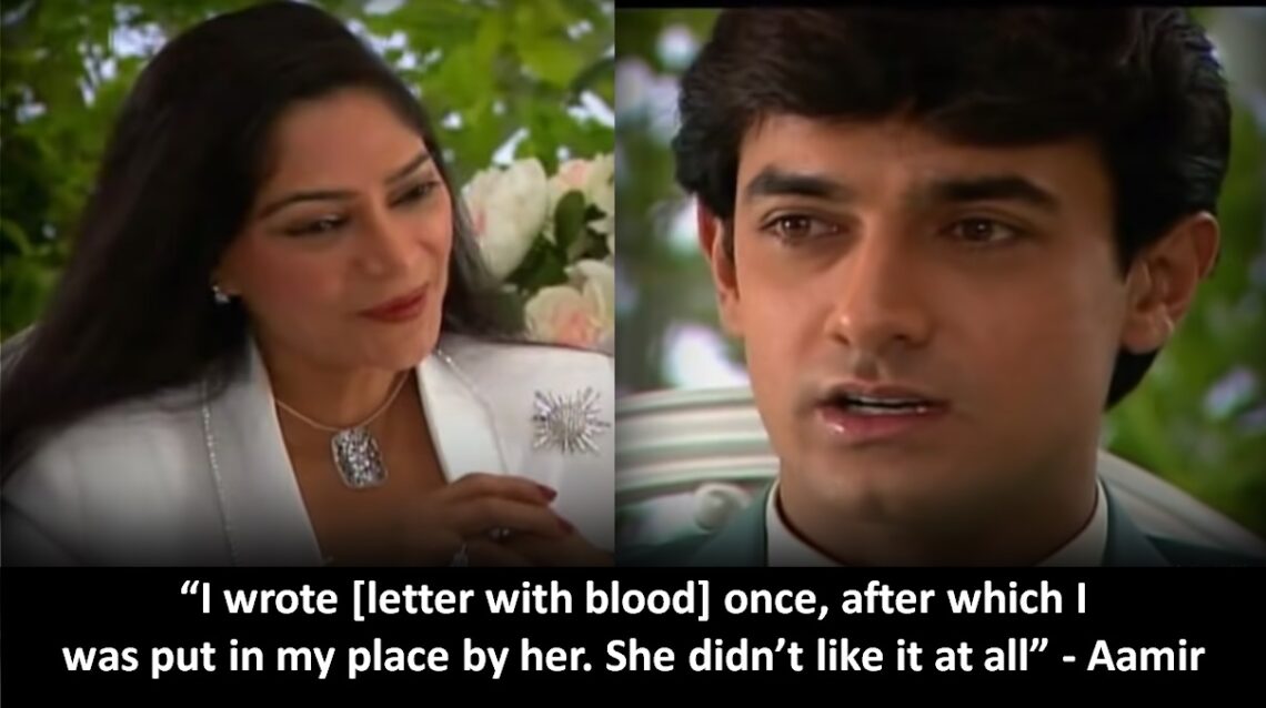 Aamir Khan On Being Intense Lover: Wrote Letter To Ex-Wife In Blood