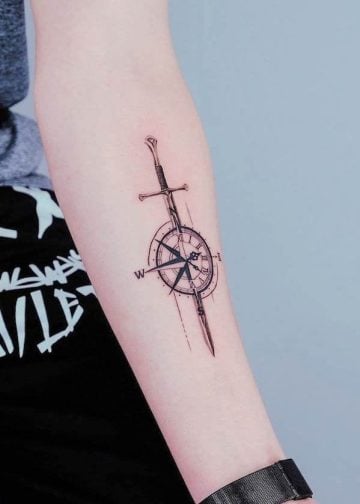 40 Popular Compass Tattoos & Meaning [2023]