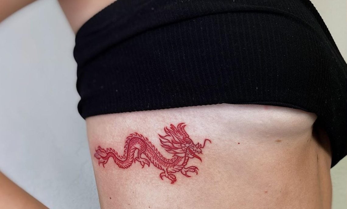 Top 40 Red Dragon Tattoos With Meaning (2024)