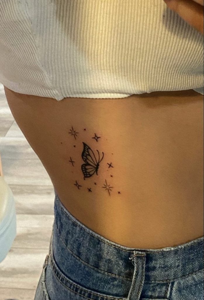 Top 50 Best Butterfly Star Tattoo Designs