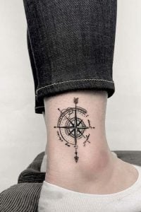40 Popular Compass Tattoos & Meaning [2023]