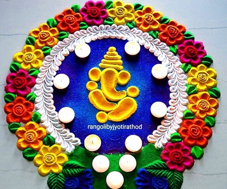 40+ Ganesh Chaturthi Rangoli To Celebrate Ganpati (2025)