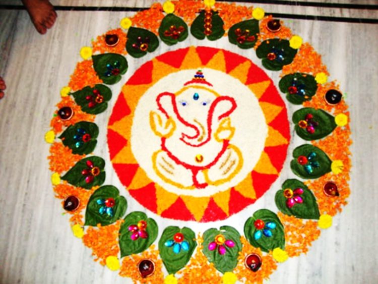 40+ Ganesh Chaturthi Rangoli To Celebrate Ganpati (2025)