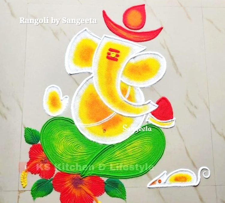40+ Ganesh Chaturthi Rangoli To Celebrate Ganpati (2025)