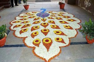 40 Beautiful Peacock Rangoli Design Ideas For Diwali 2023