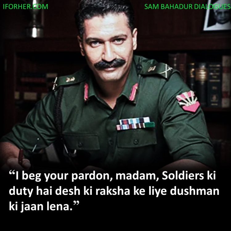 20 Famous Sam Bahadur Dialogues That Define Courage