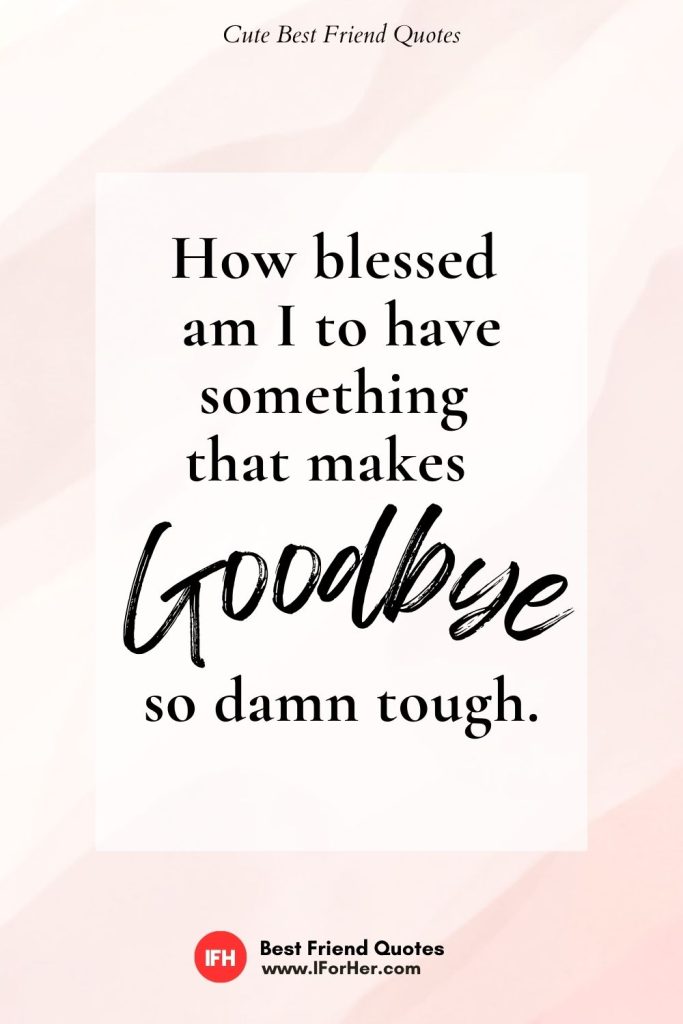 30 Cute Best Friend Quotes Images - IForHer