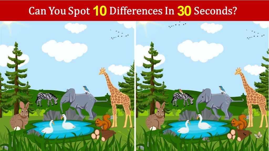 If You Find 10 Differences In 30 Sec, Your IQ Is Higher Than 140