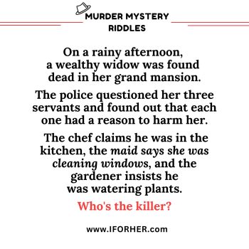 Challenging Murder Mystery Riddles For Adults