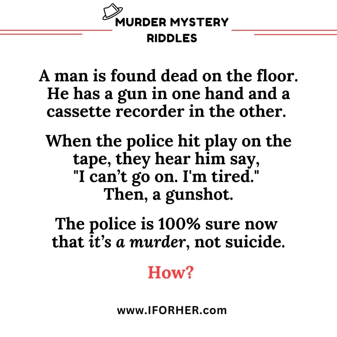 Challenging Murder Mystery Riddles For Adults
