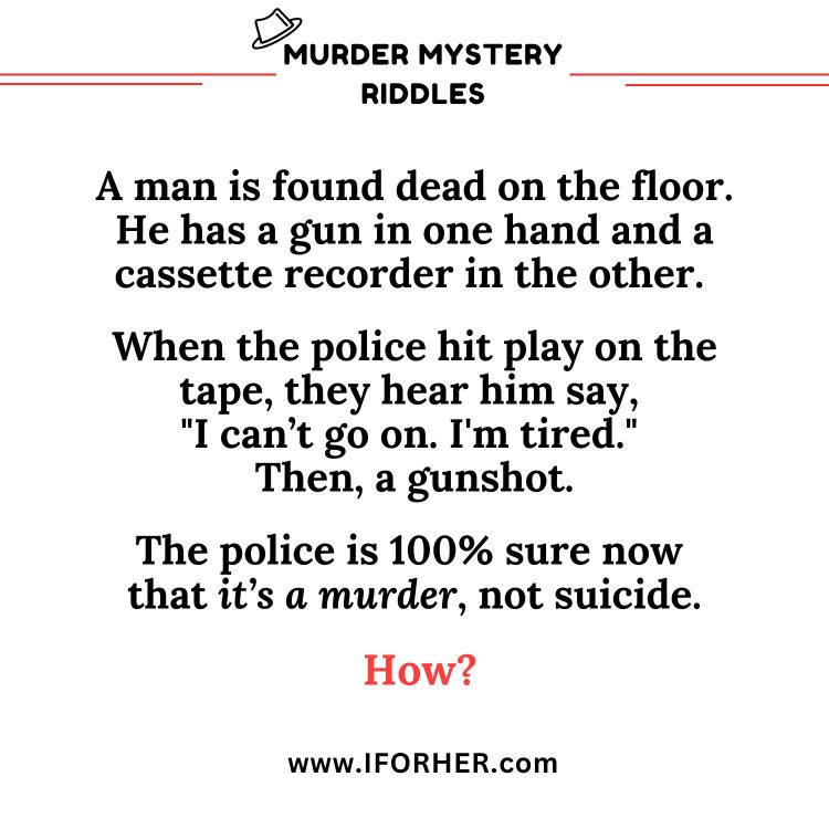Challenging Murder Mystery Riddles For Adults