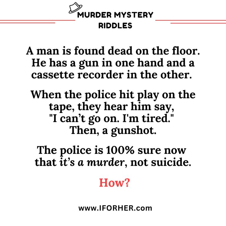 Challenging Murder Mystery Riddles For Adults