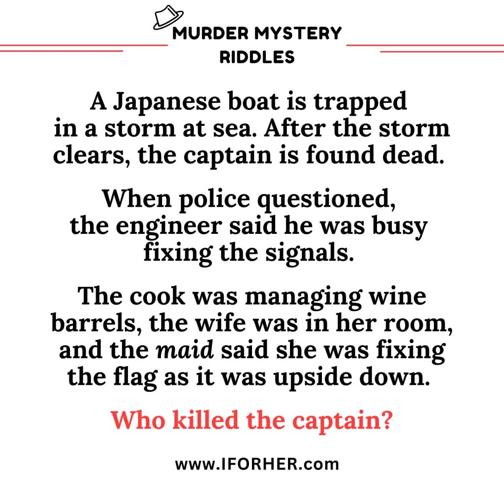Challenging Murder Mystery Riddles For Adults