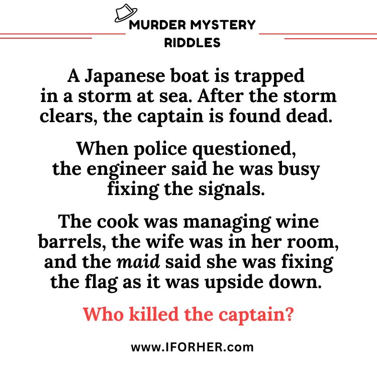 Challenging Murder Mystery Riddles For Adults