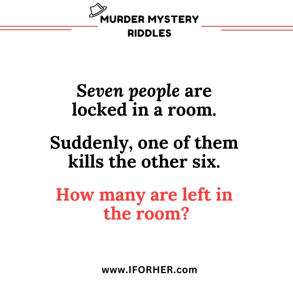 Challenging Murder Mystery Riddles For Adults