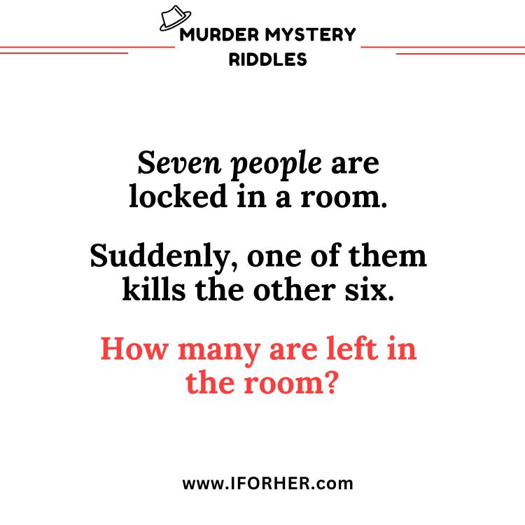 Challenging Murder Mystery Riddles For Adults