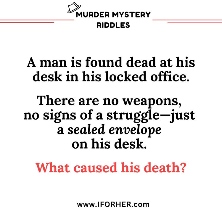 Challenging Murder Mystery Riddles For Adults